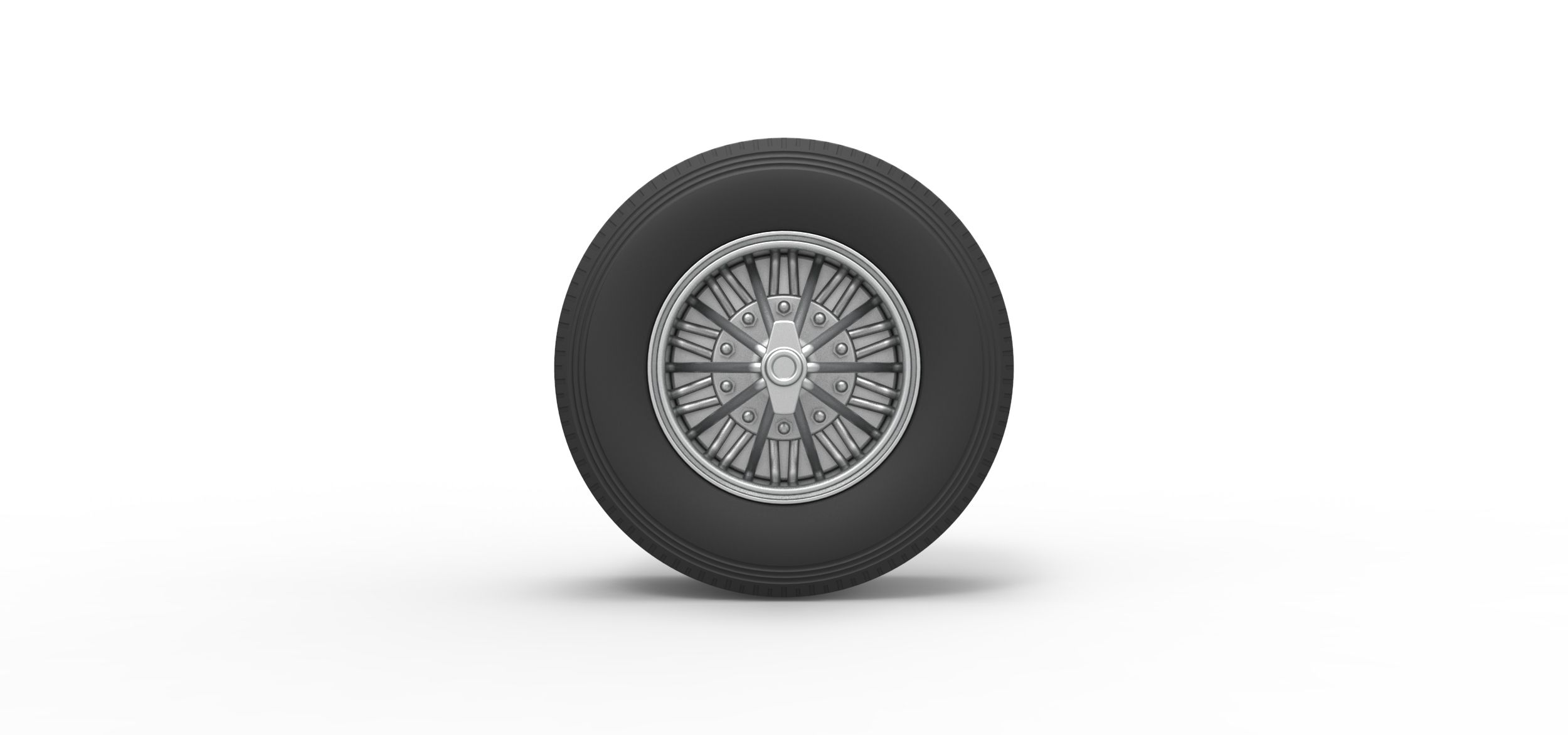 Super single custom Slab wheel of semi truck Scale 1:25 | 3D models ...
