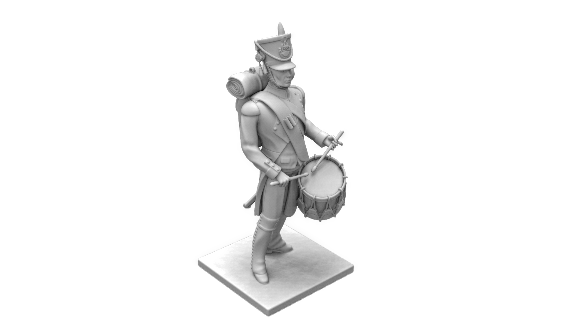 French Artillery Drummer 1809 | 3D models download | Creality Cloud