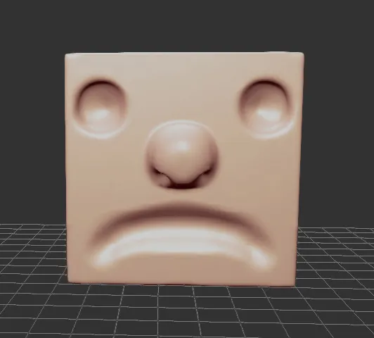 Sculptures & Artworks STL Download - Gary the flesh cube (sad)by I EAT ...