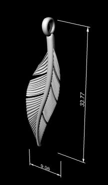feather Pendant | 3D models download | Creality Cloud