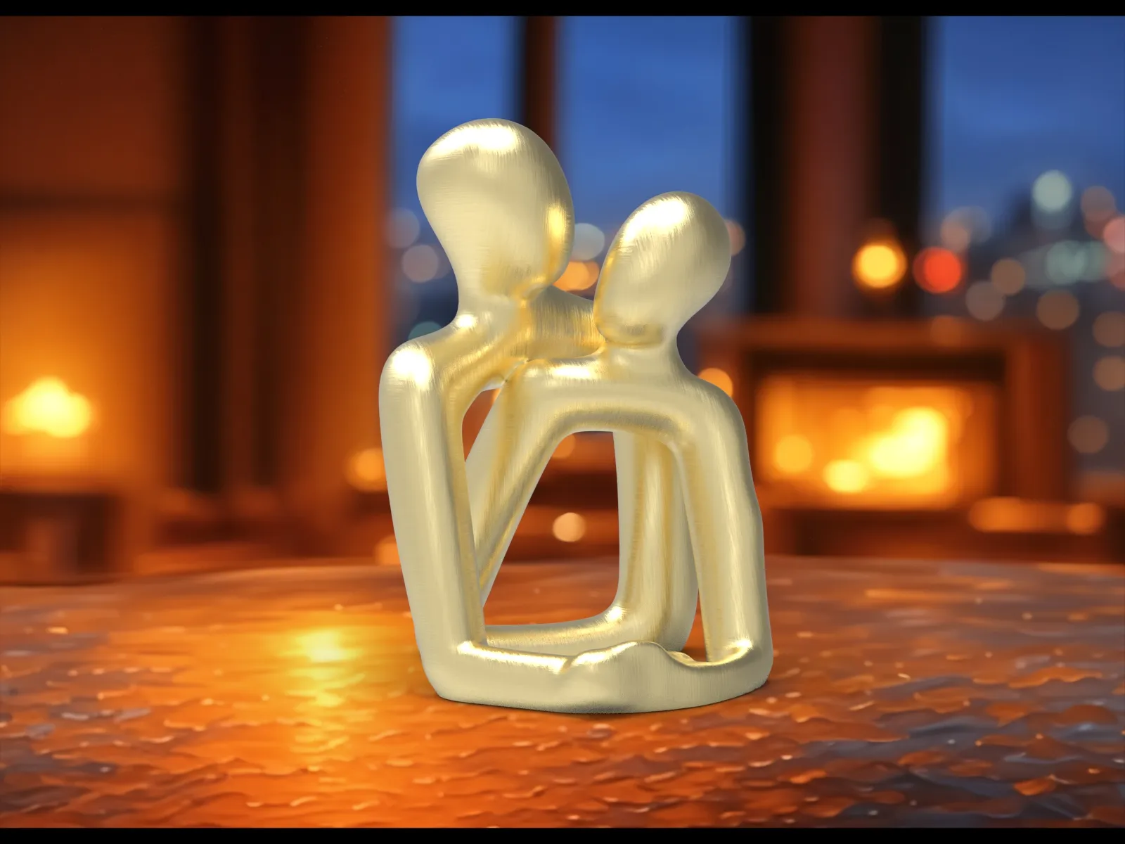 3D Printer Files | 3MF File | Couple Kiss Sculpture : Figurine ...