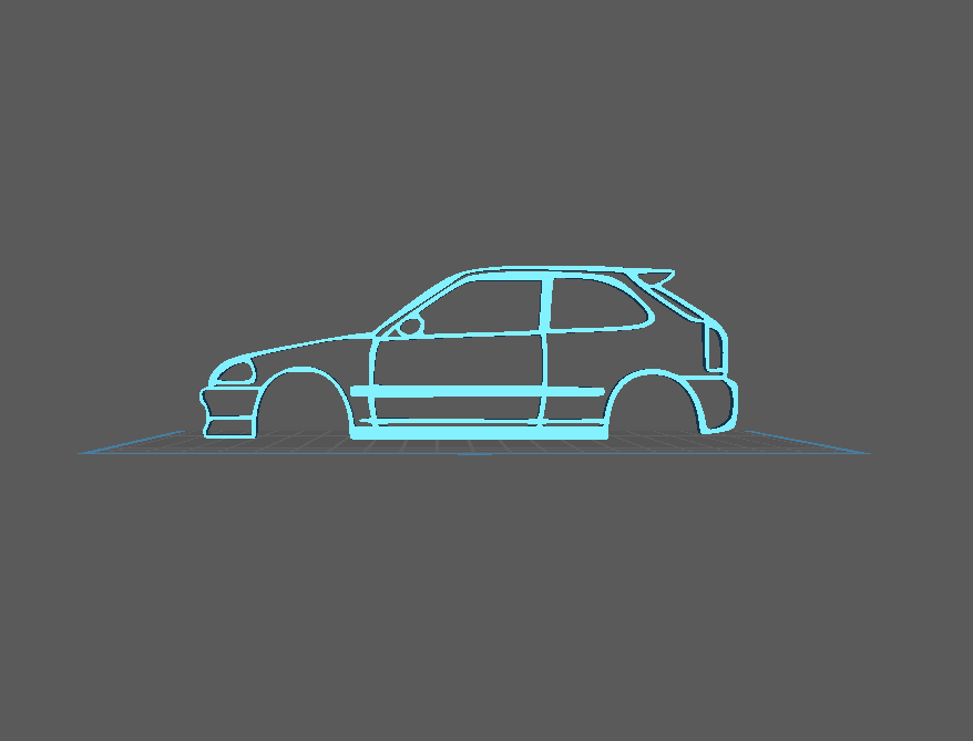 Honda - Civic Ek | 3D models download | Creality Cloud