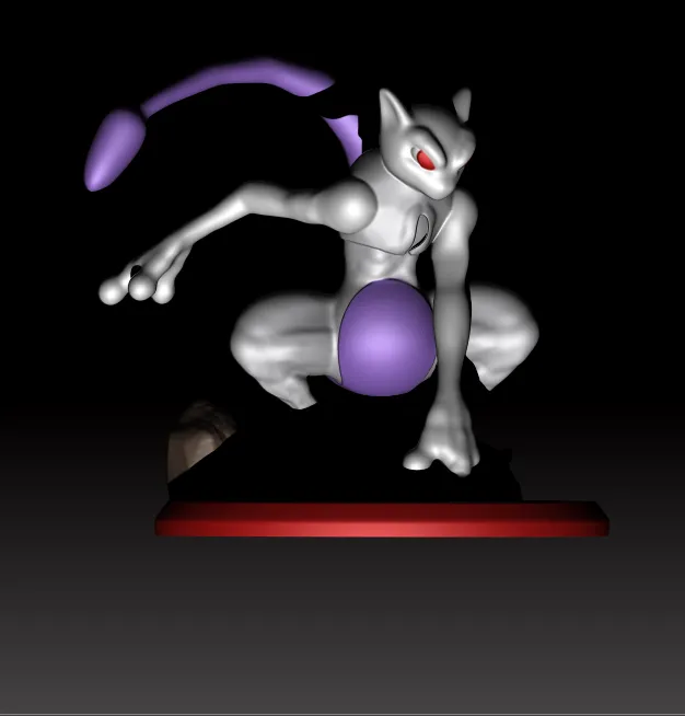 Free Characters & Creatures STL Download - mewtwoby Filame3D