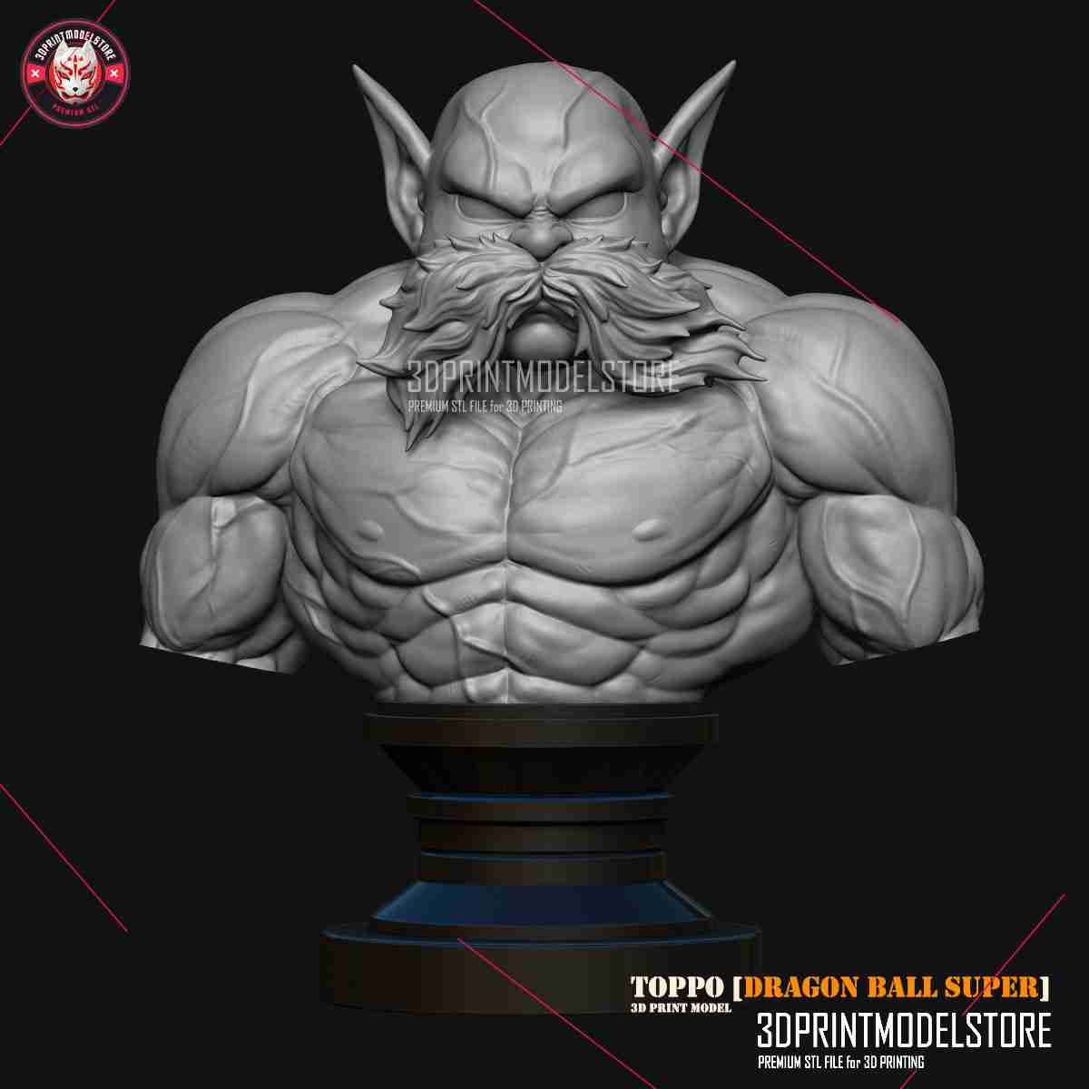 Toppo Dragon Ball Super Miniature Bust Sculpture Toy | 3D models ...