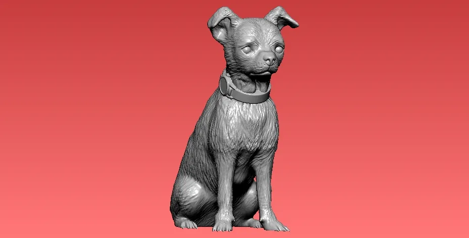 Dogs sitting - statue - 3D print | 3D models download | Creality Cloud