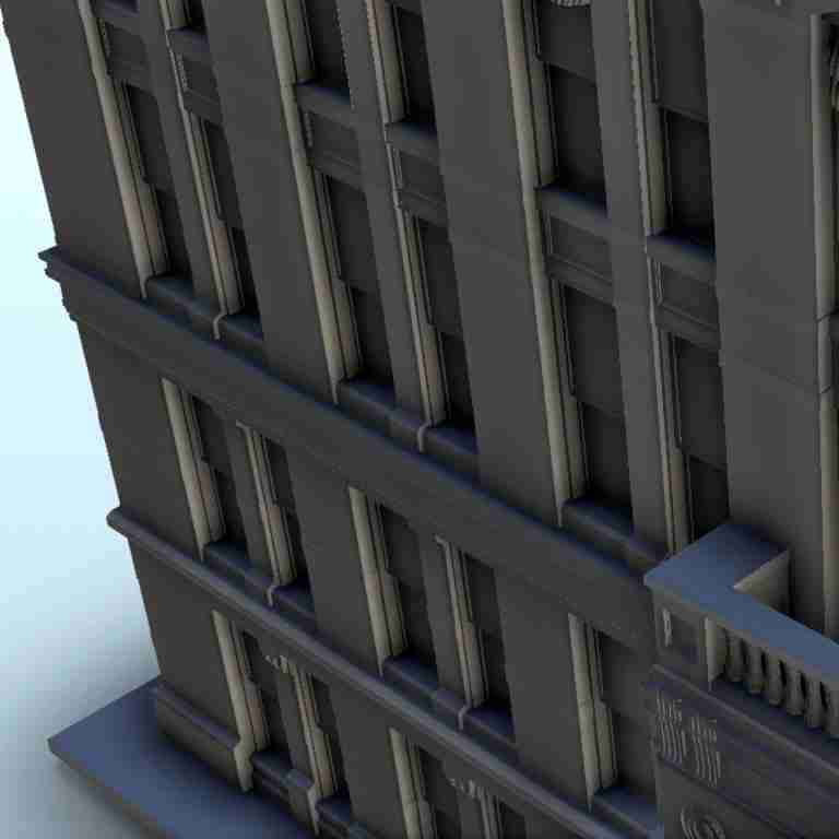 Retro building 6 - scenery warhammer miniatures ww2 tabletop | 3D ...