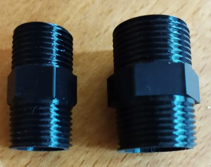 1 2 And3 4 Pipe Nippel With Thread Acc To Iso 228 1 3d Models