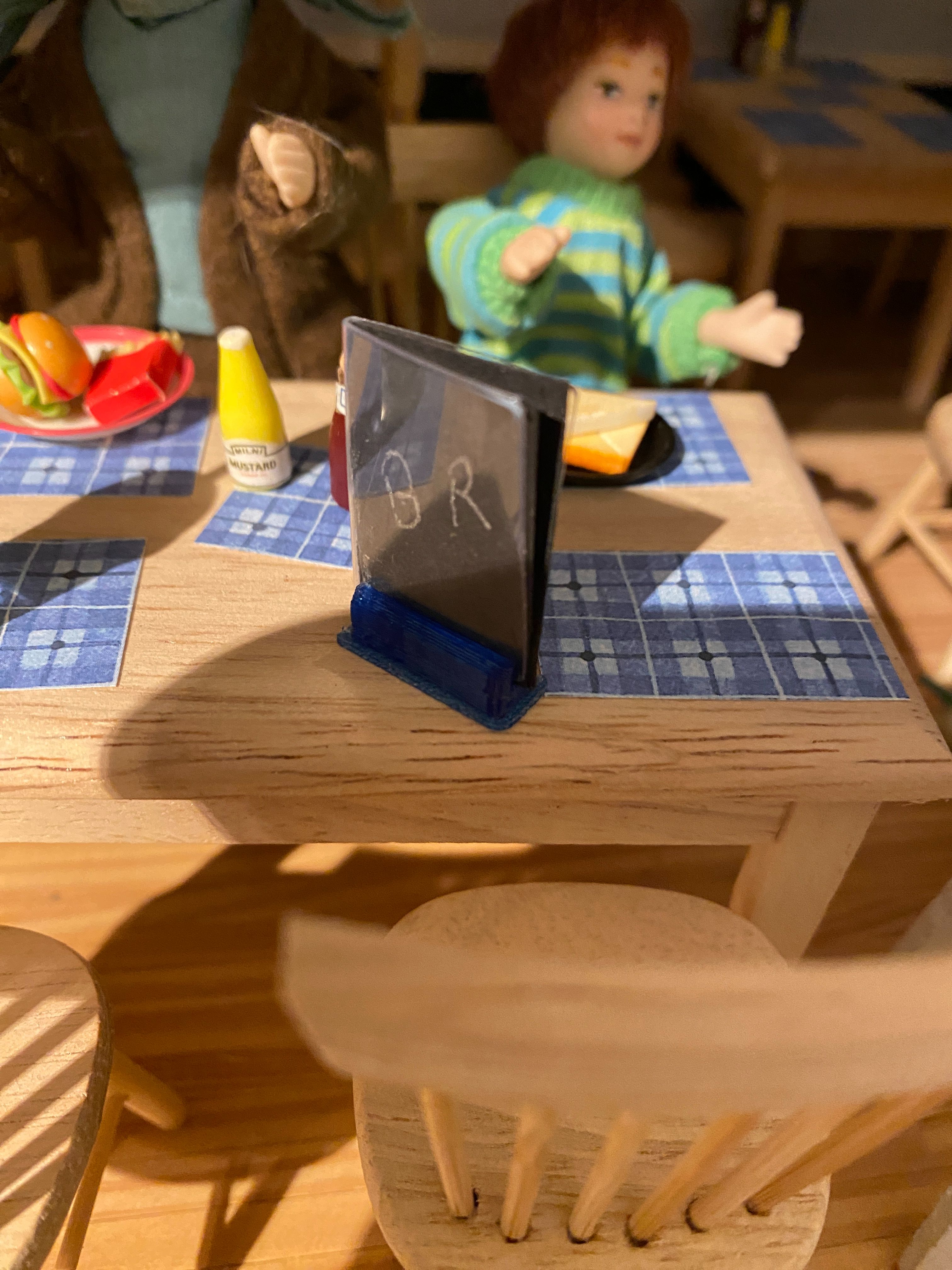 Dolls House Restaurant or Cafe 1/12th scale menu holder | 3D models ...