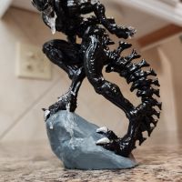 Great Xenomorph model printed in grey PLA Printer - Bambu Lab P1S HAnd ...