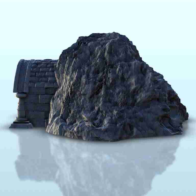 Mine with entrance 11 - miniatures warhammer terrain scenery | 3D ...