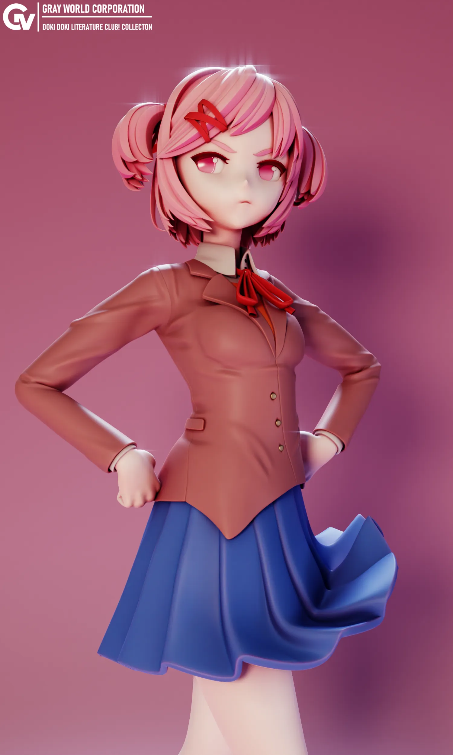 Natsuki | Club de Literatura Doki Doki | 3D models download | Creality ...