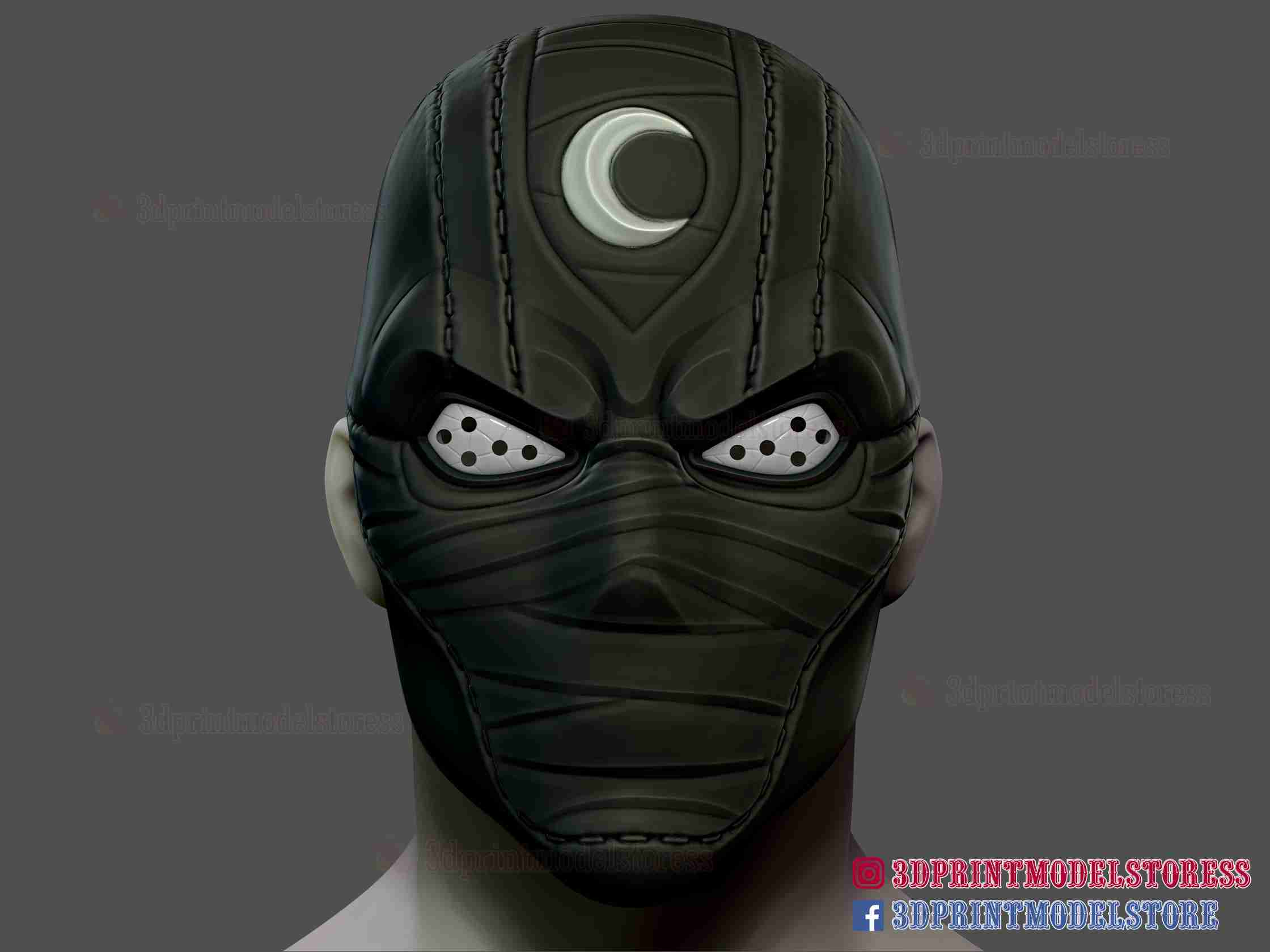 Moon Knight Mask - Marvel Comics Cosplay - Halloween Costume | 3D ...
