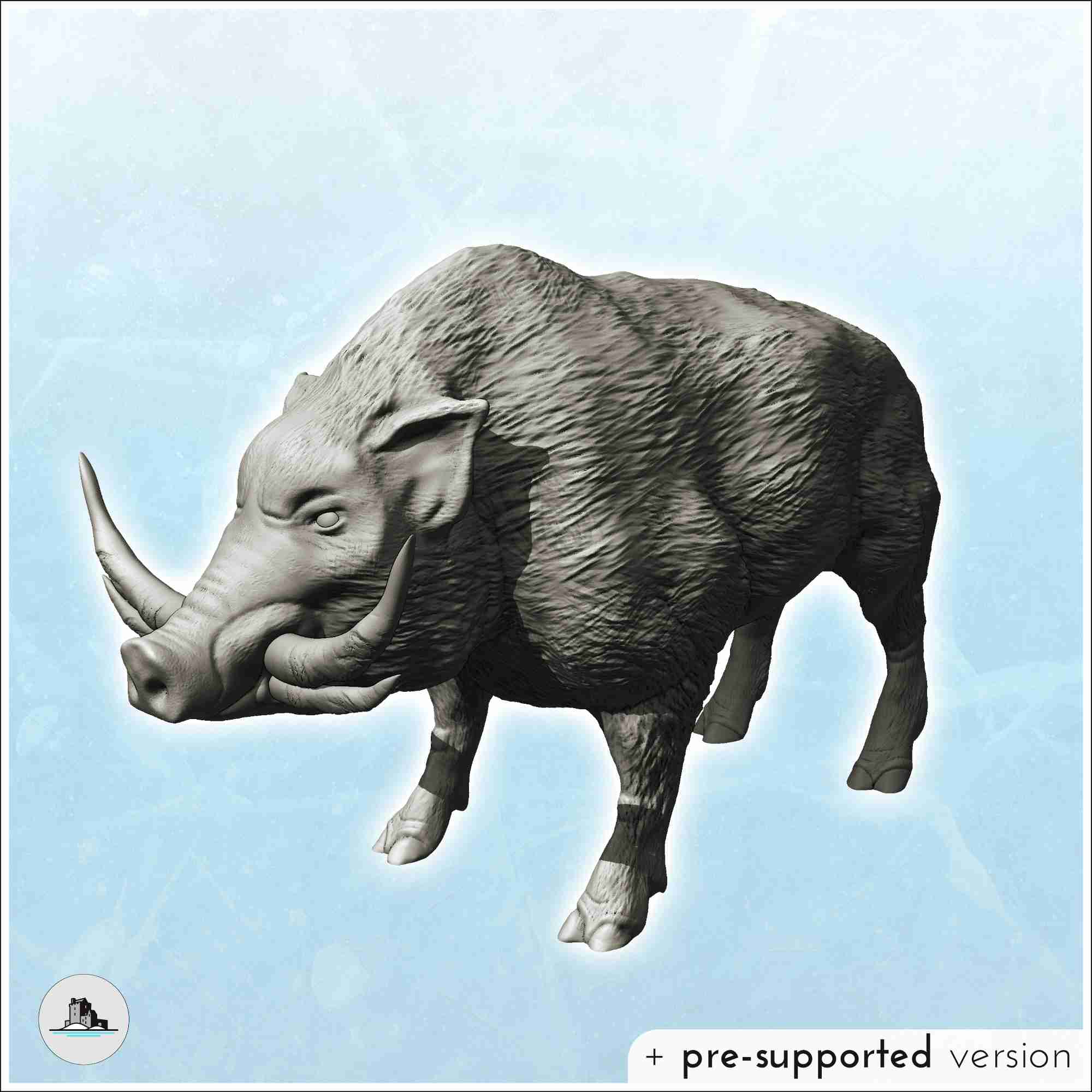 Boar (2) - miniatures animal RPG tabletop scenery | 3D models download ...