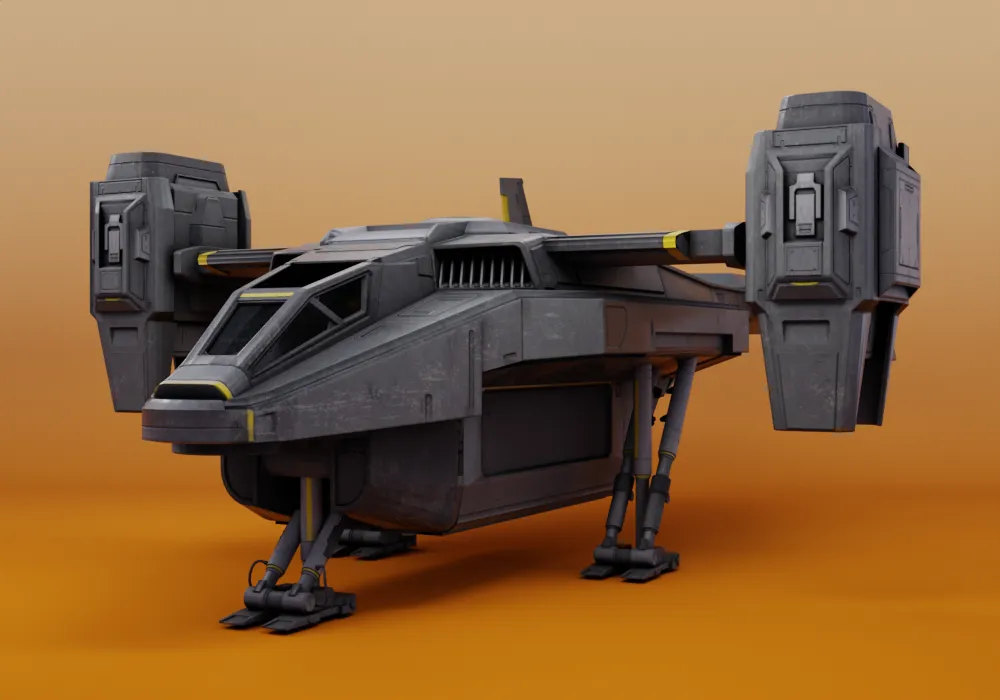 Other STL Download - SOLDIER DROPSHIP | HELLDIVERS 2 | 3D PRINTABLEby Komodomookiru