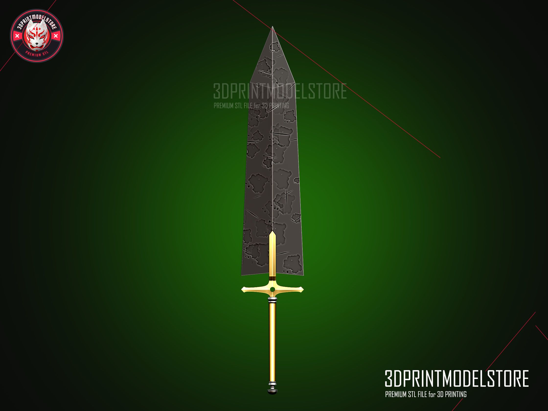 Asta Demon Slayer Sword - Black Clover Weapon Cosplay | 3D models ...