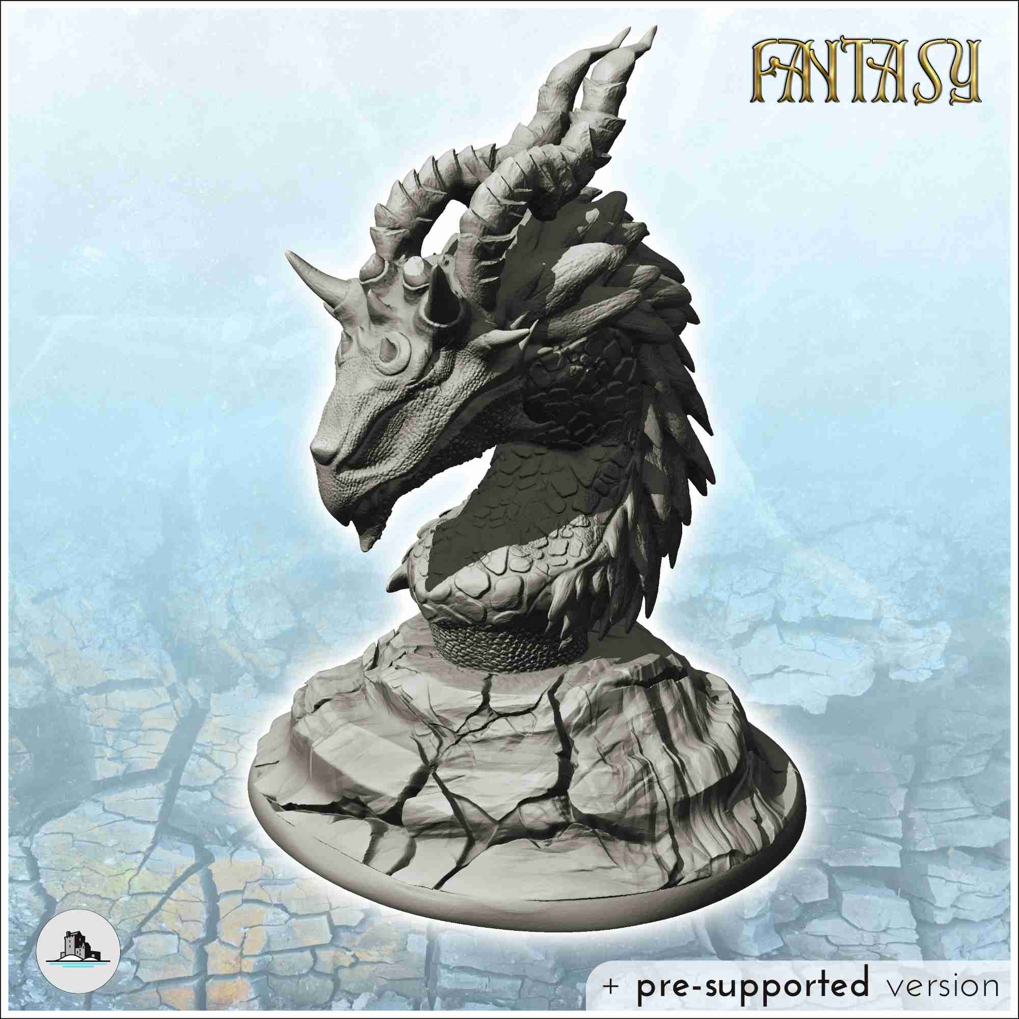 3d Dragon Face