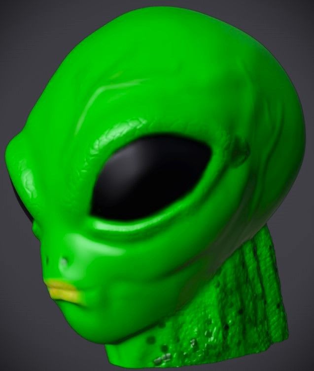 Alien head Halloween decoration | 3D models download | Creality Cloud