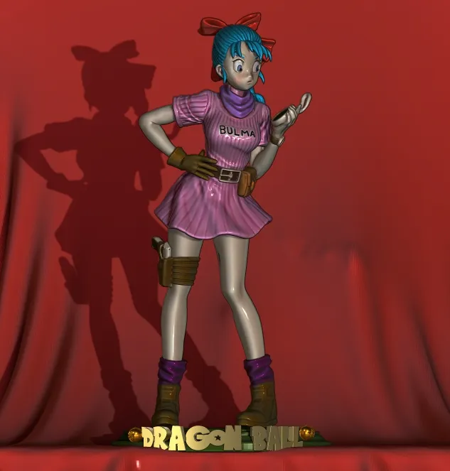 Bulma Dragon Ball dos figuras fan art | 3D models download | Creality Cloud
