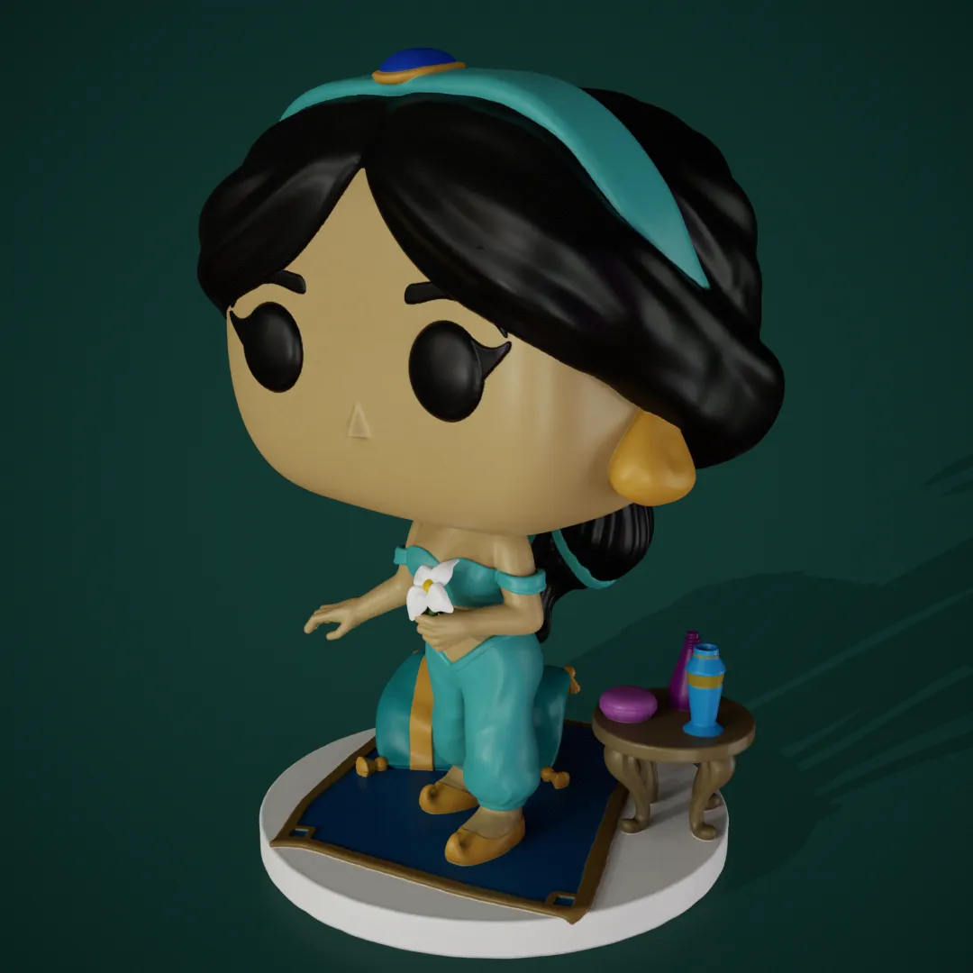 Other STL Download - Funko Princesa Jasmine - Aladdinby Axos3D