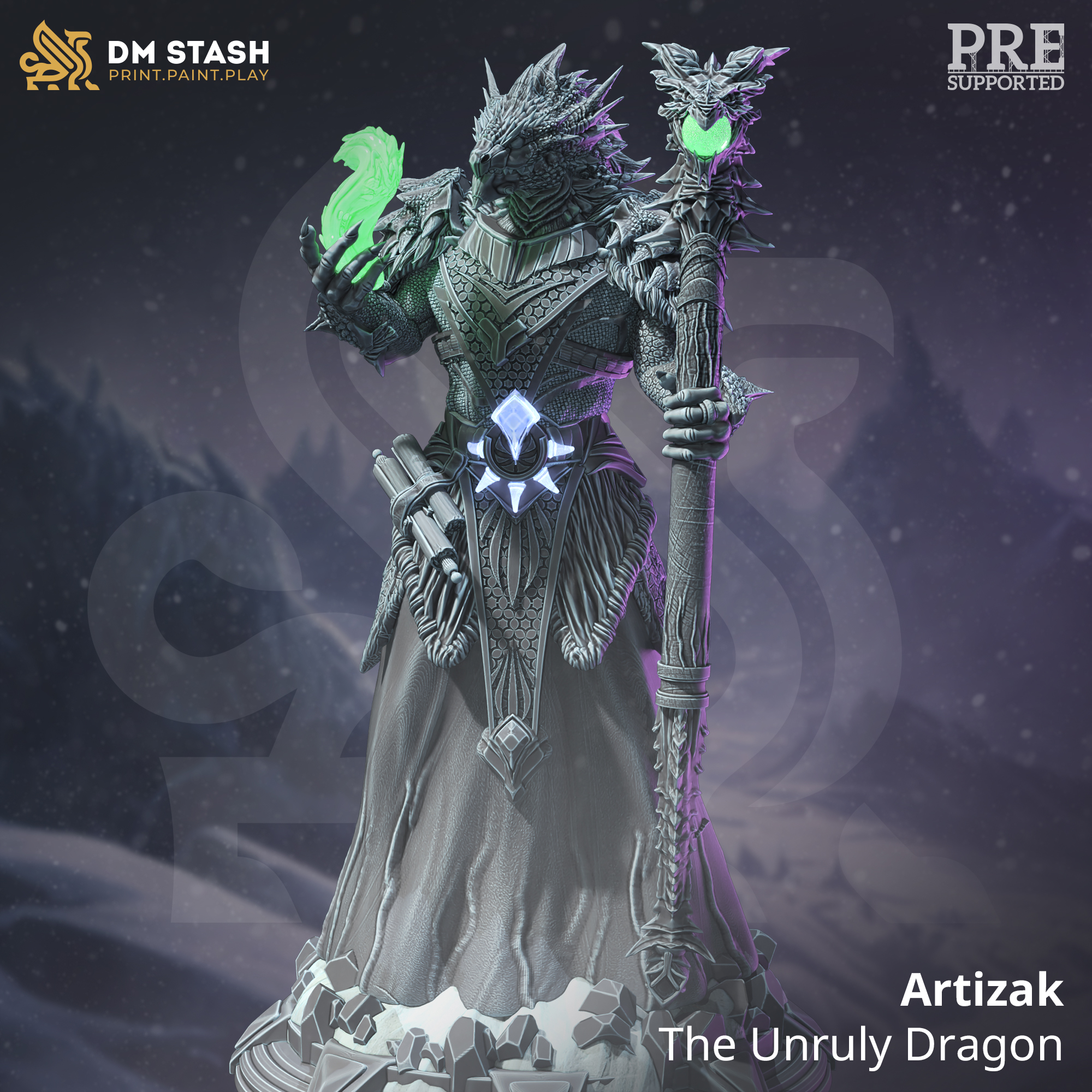 Dragonborn Wild Sorcerer - Artizak | 3D models download | Creality Cloud