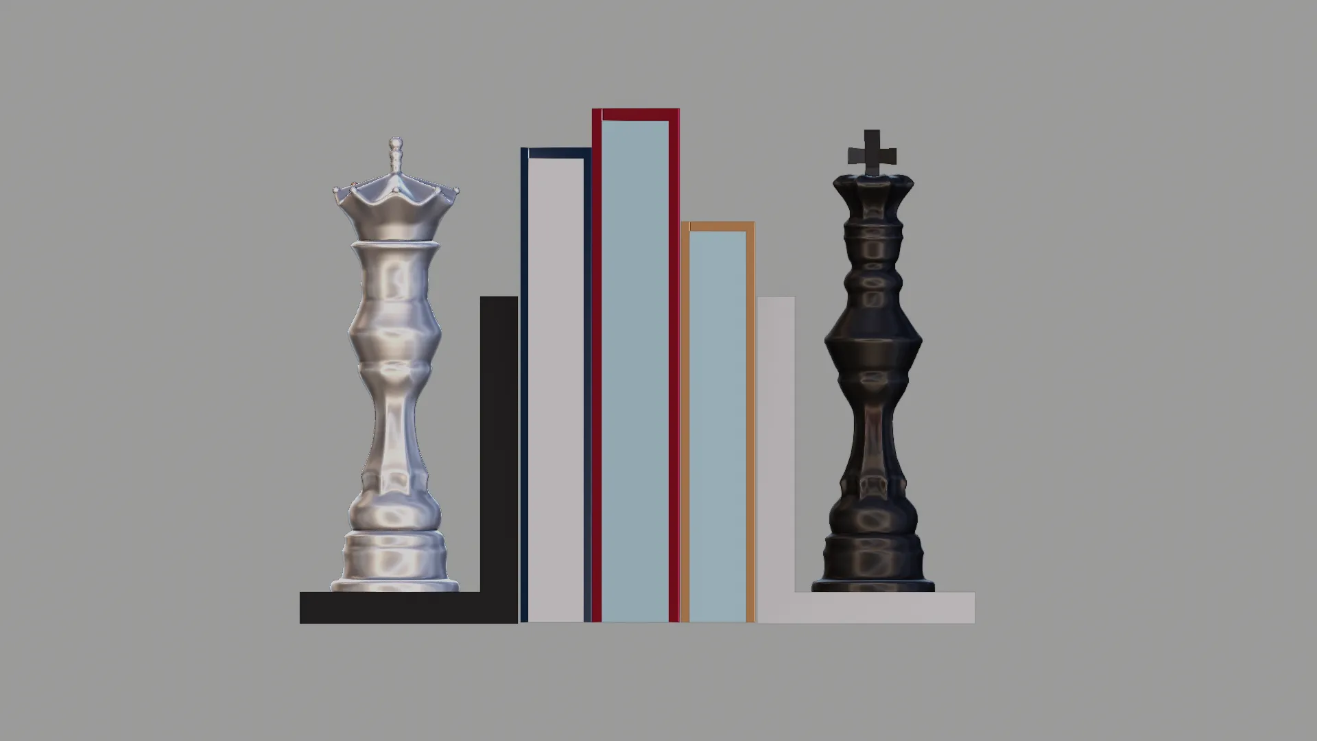 Home Decorations & Ornaments STL Download - Chess Bookendby Jlo3d