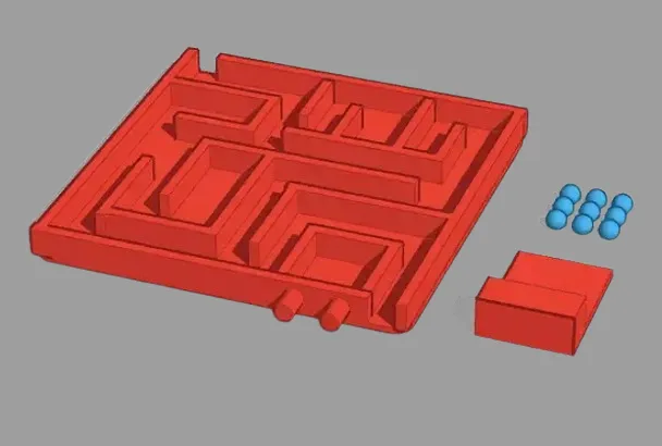 Game Props STL Download - Ball Mazeby Tremer3D