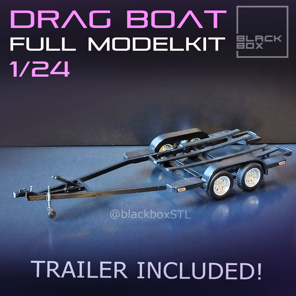 VINTAGE DRAG BOAT FULL MODELKIT 1-24TH | 3D models download | Creality ...