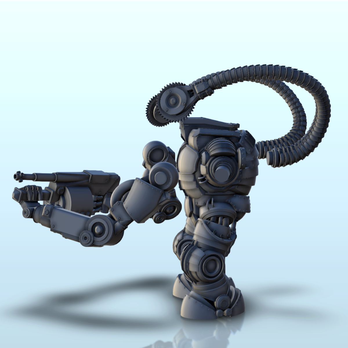 Phiterin combat robot (28) - sci-fi science fiction future 4 | 3D models download | Creality Cloud