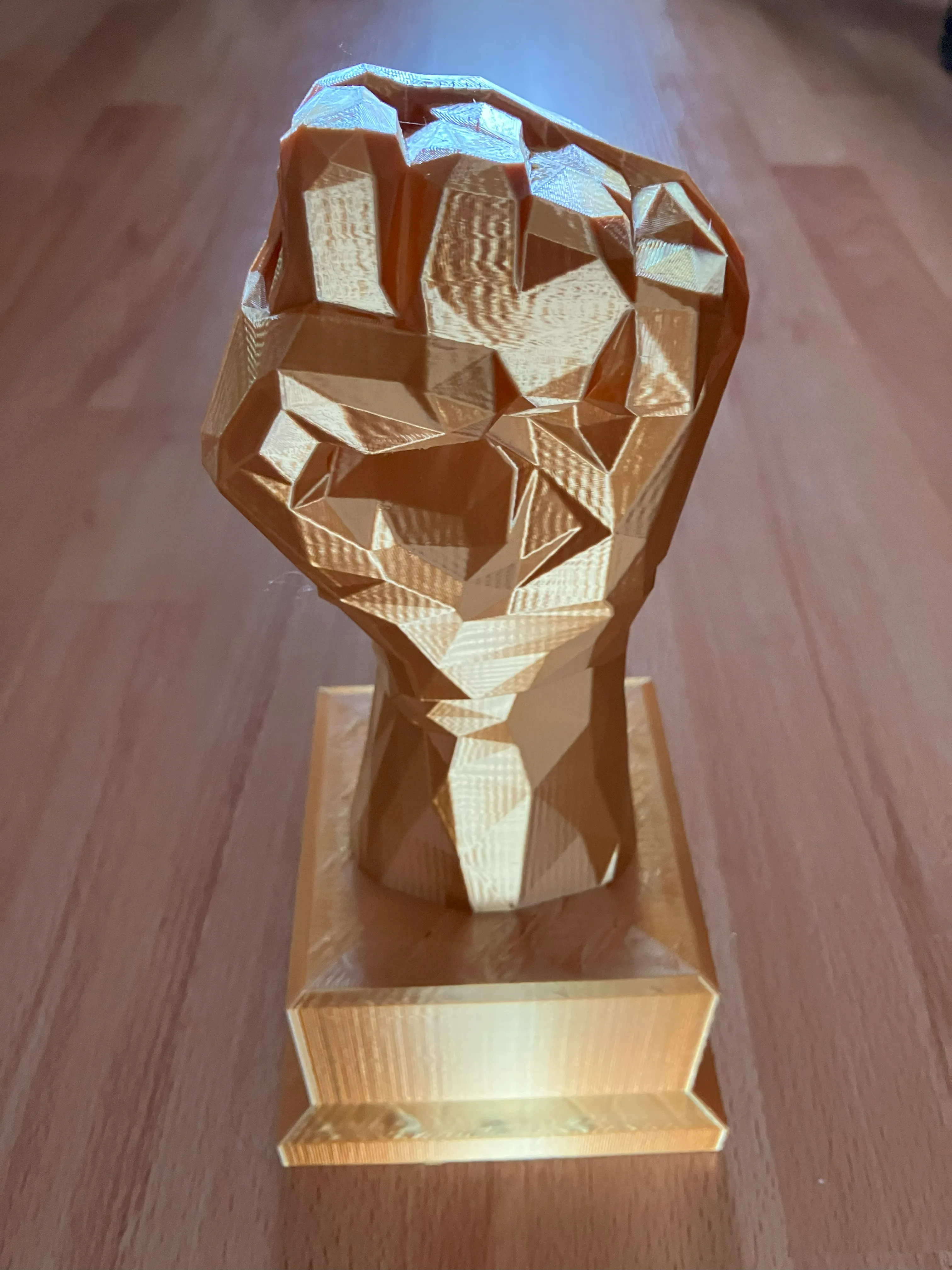 3D Printer Files | 3MF File | Golden Fist Fight Trophy High-Res - The ...