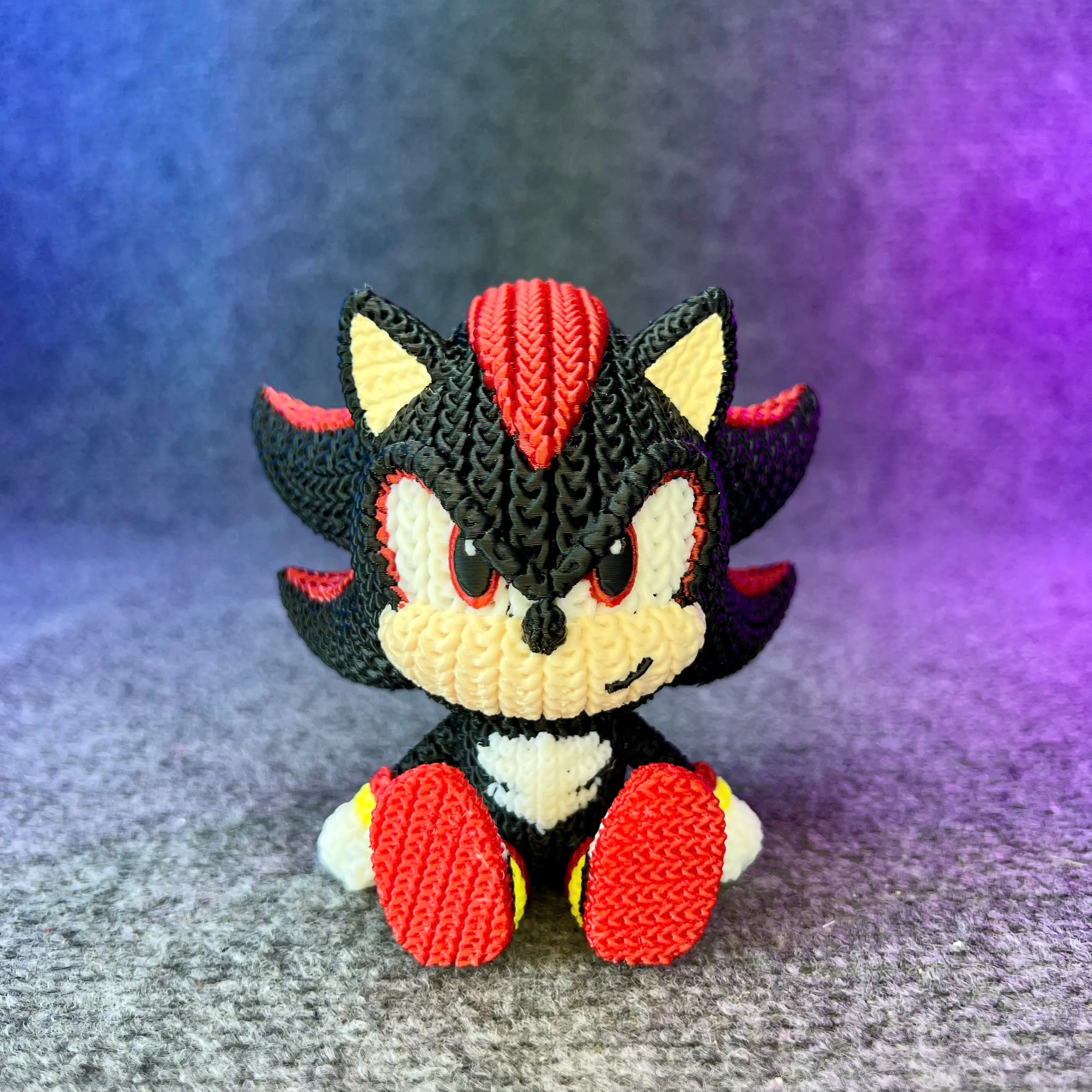 Shadow the Hedgehog Knitted - Crochet - Sonic | 3D-Modelle ...