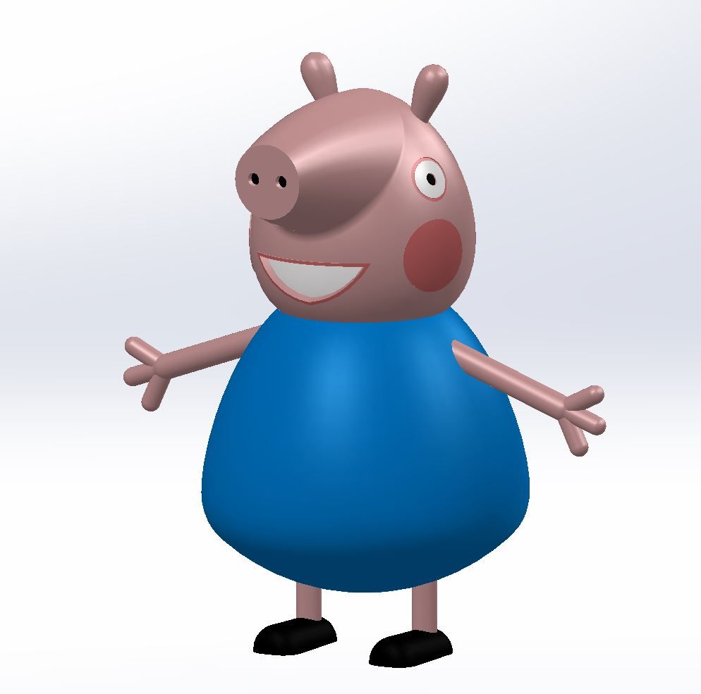 George Pig, Peppa's brother | 3D models download | Creality Cloud