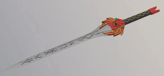 MMPR - Red Ranger Power Sword | 3D models download | Creality Cloud
