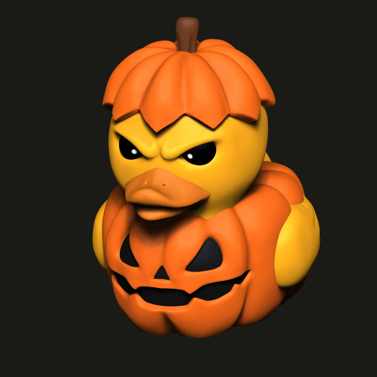 Other STL Download - Pumpkin Duck - Duck halloweenby ArtistVN