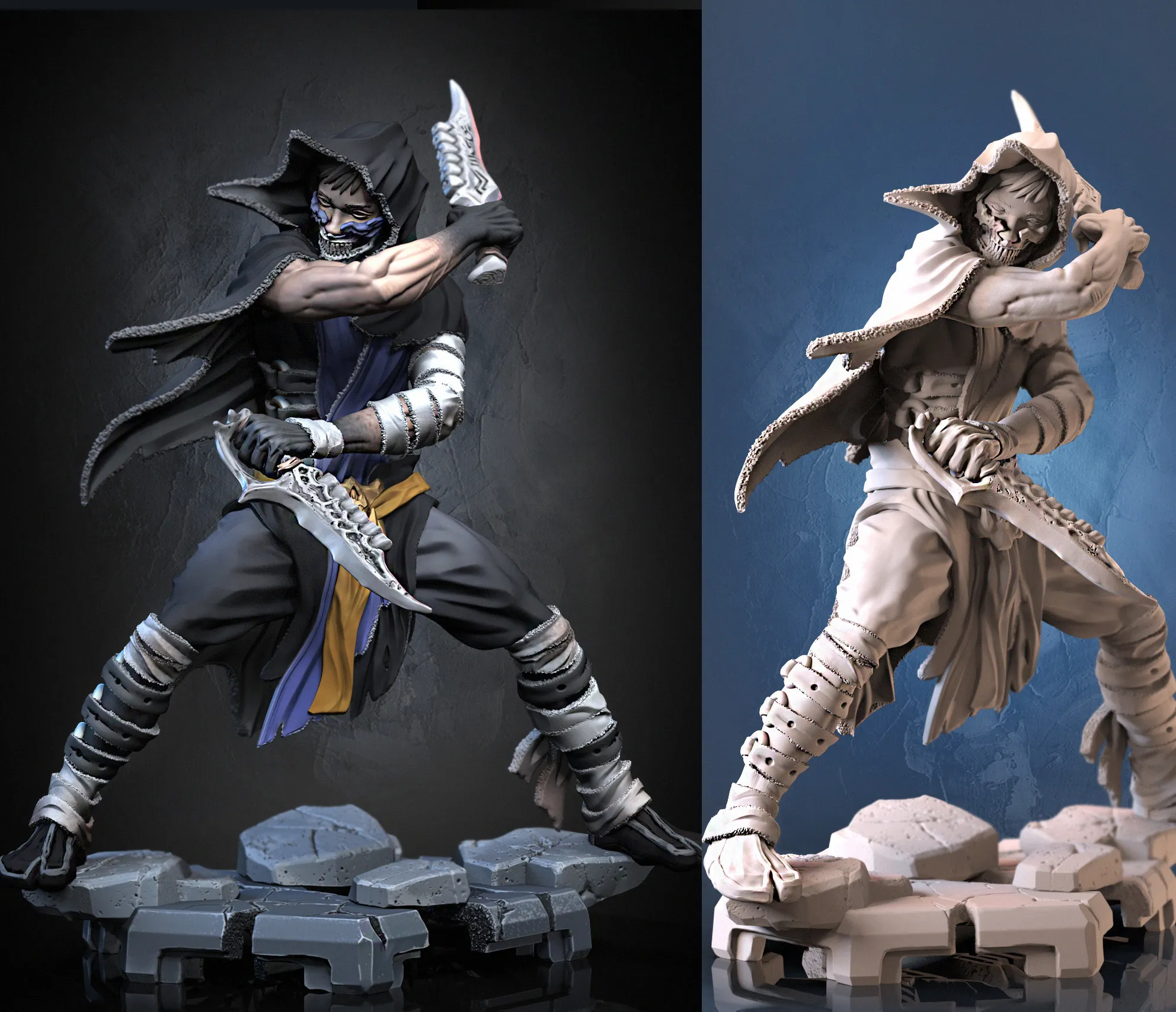 Characters & Creatures STL Download - LAW-II THE ASSASSIN - DEATH ARMOR ...