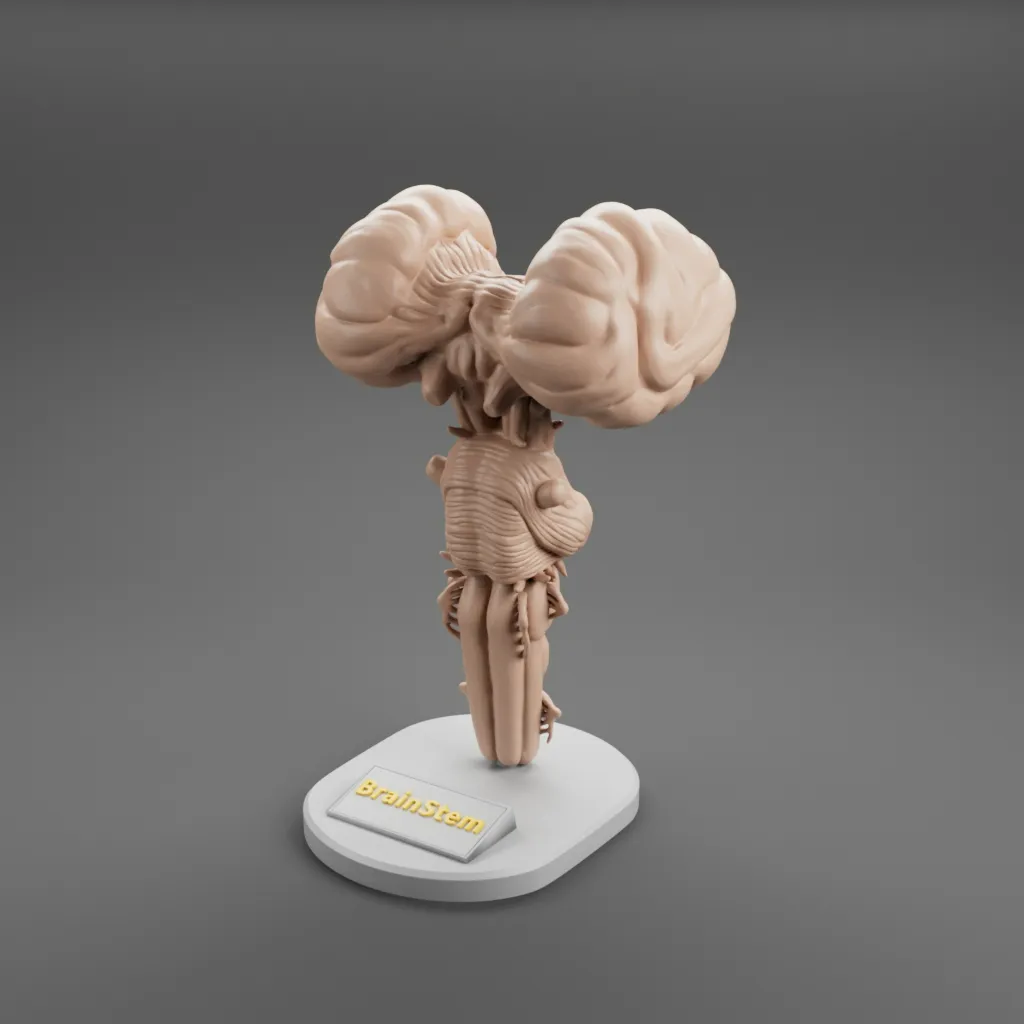 Other STL Download - Brain Stem anatomy For 3D printingby Mansoure Elamilk