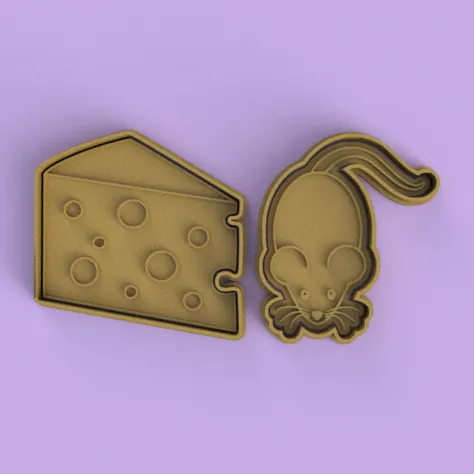 Other STL Download - RATON QUESO CORTANTES + ESTAMPAS / MOUSE CHEESE ...