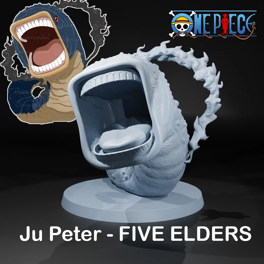 JU PETER - FIVE ELDER - ONE PIECE | 3D models download | Creality Cloud