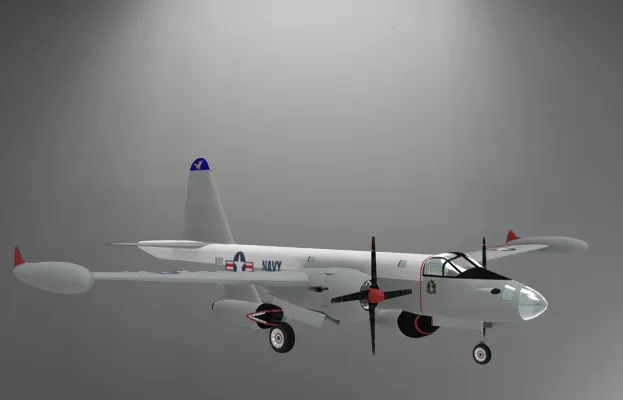 Drones & Aircraft STL Download - Lockheed P-2 Neptune STLby Applin 3D Designer