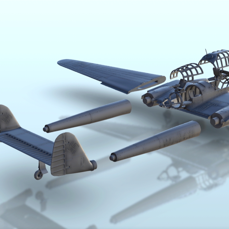 Focke-Wulf Fw 189 - WW2 Terrain plane aircraft diaroma | 3D models ...