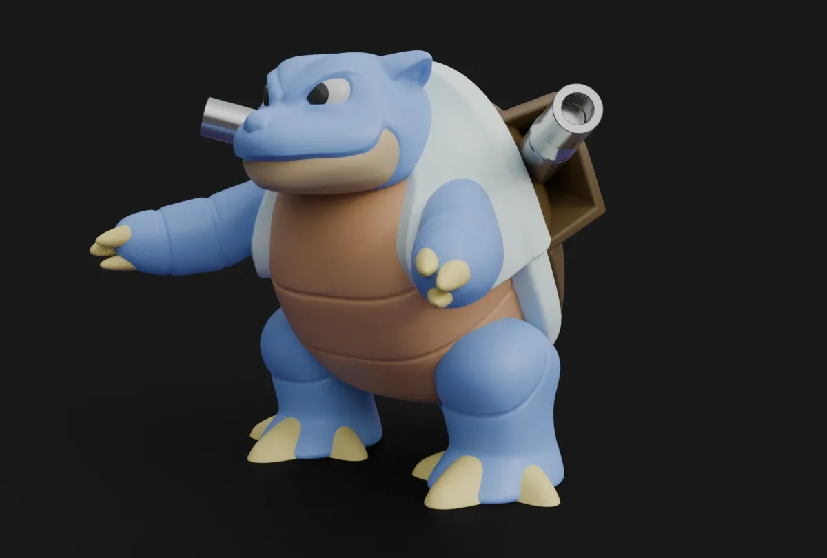 Characters & Creatures STL Download - Blastoise Pokemon statue Fan ...