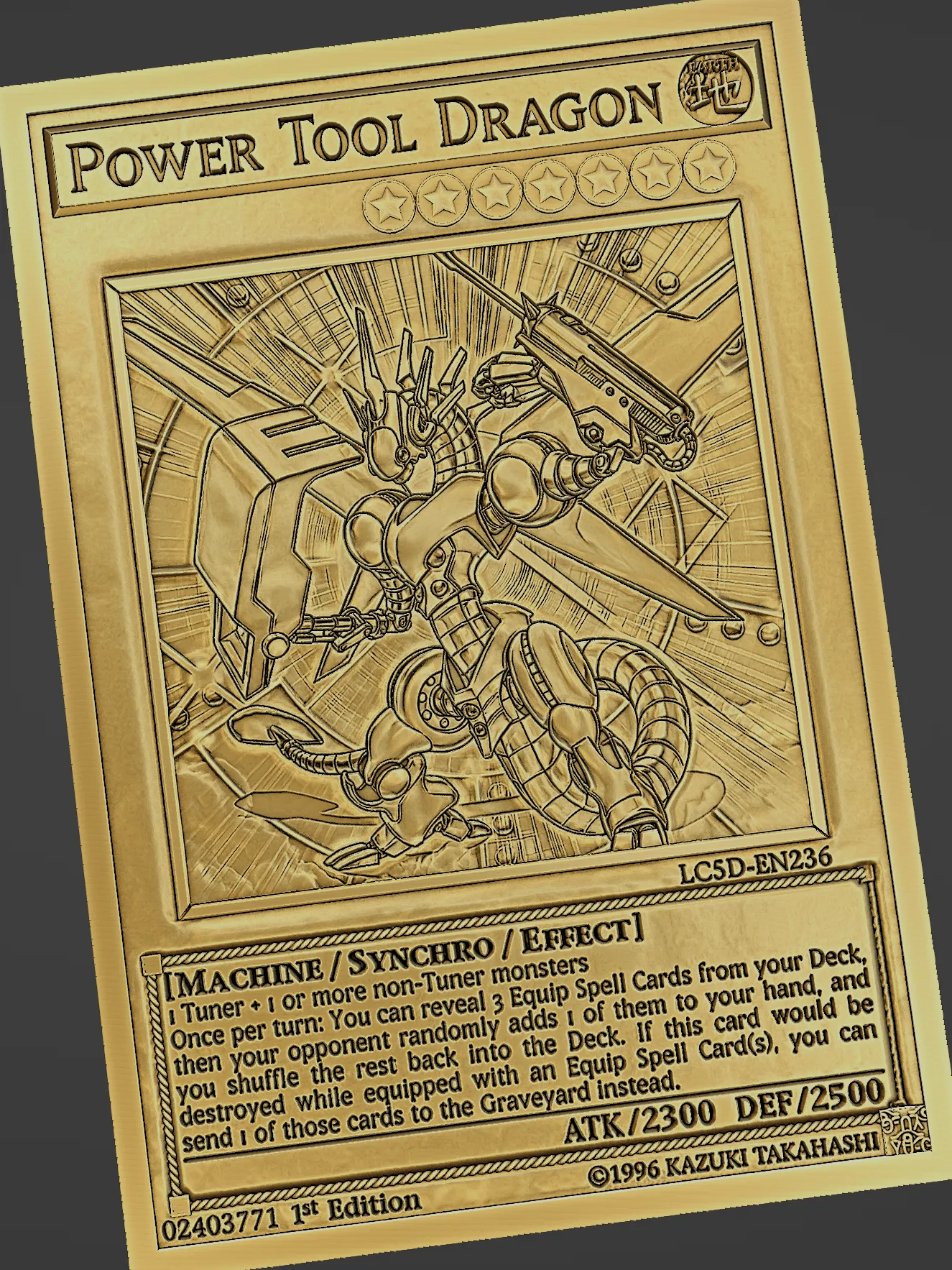 Other STL Download - Power Tool Dragon - yu-gi-oh!by Wsonuchiha3D
