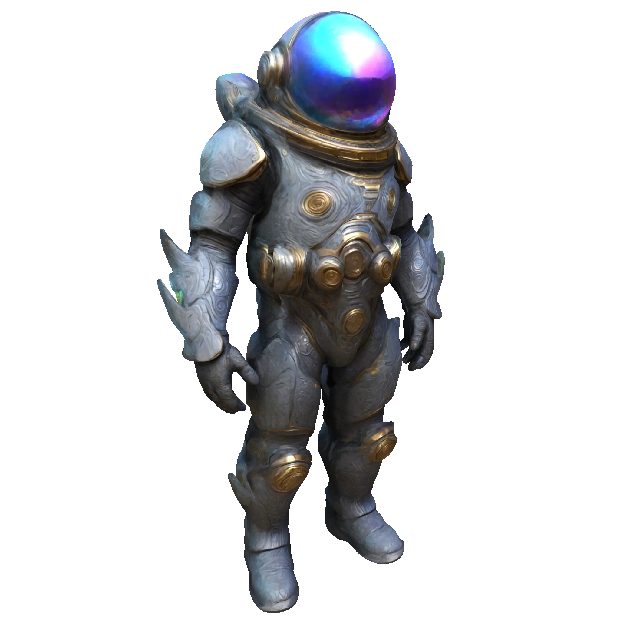 Sculptures & Artworks STL Download - Cosmic Guardian: Iridescent ...