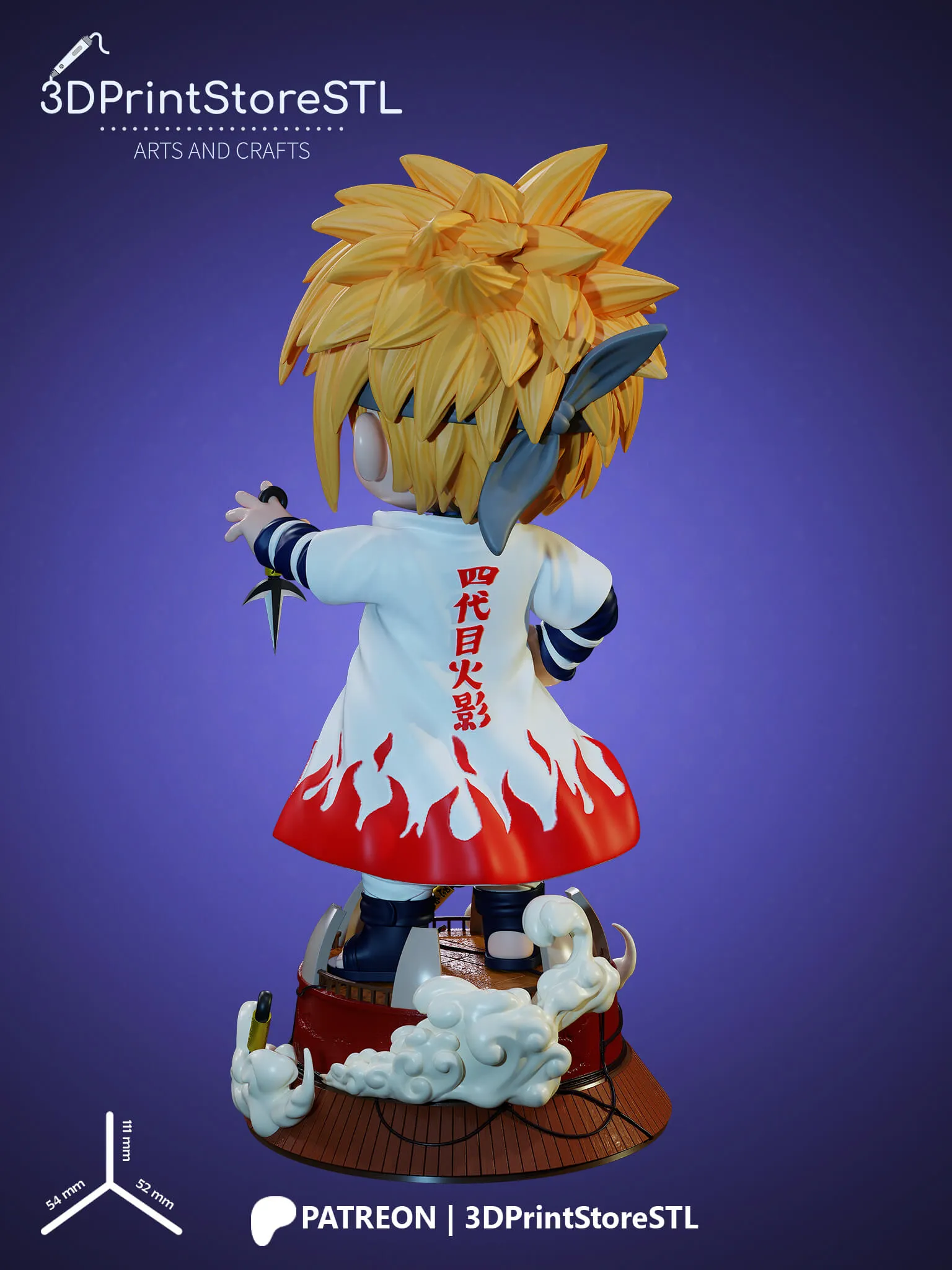 Characters & Creatures STL Download - Namikaze Minato - Anime Fan - STL ...