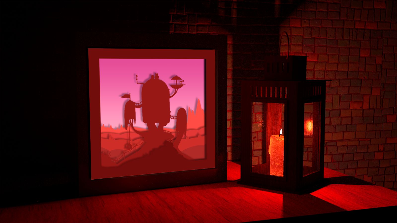 Adventure Time Papercut Light Boxes (shadow box) | 3D models download ...