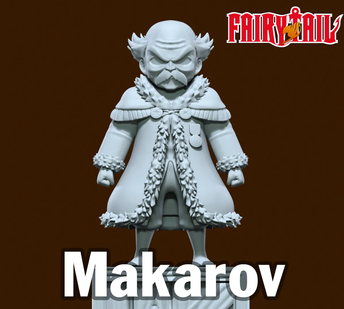 Characters & Creatures STL Download - FAIRY TAIL - Makarov - 3d printby ...