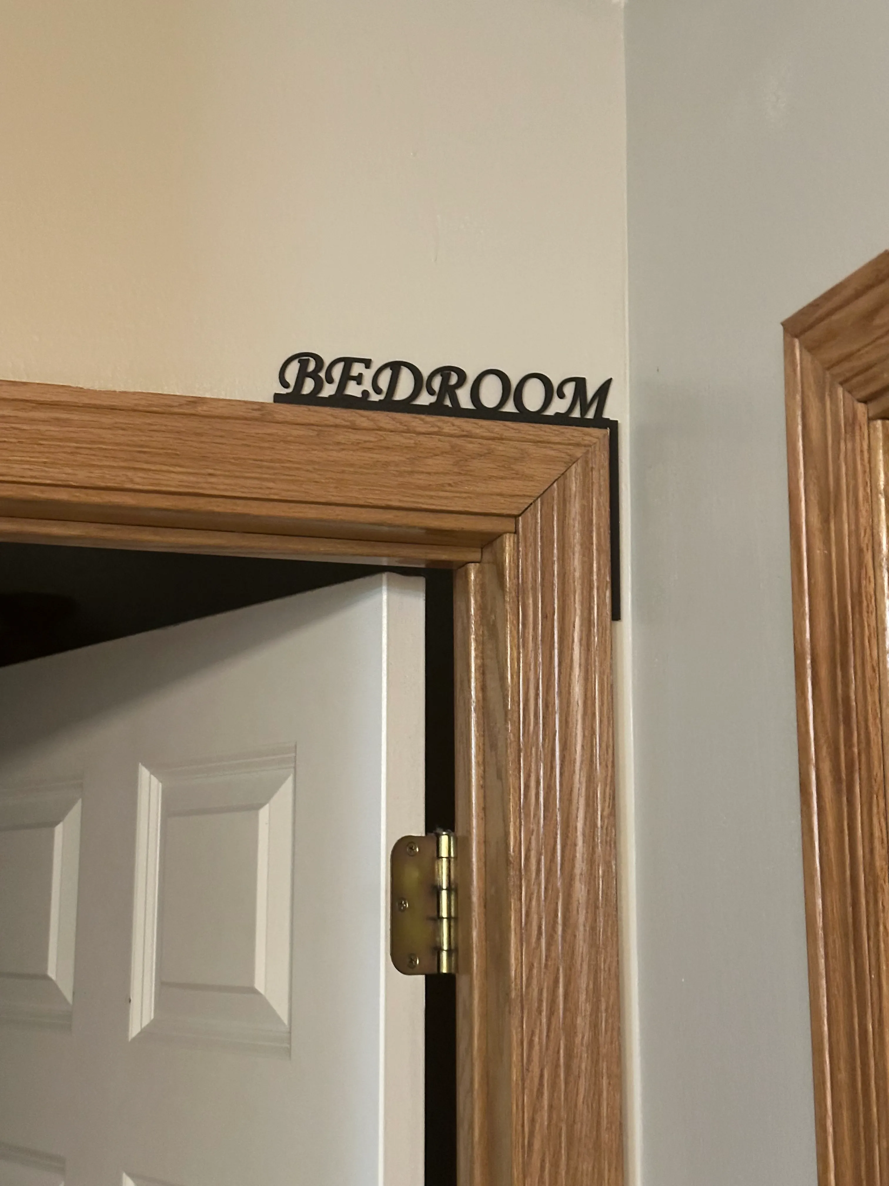 Free Home Decorations & Ornaments STL Download - Room Name Door ...