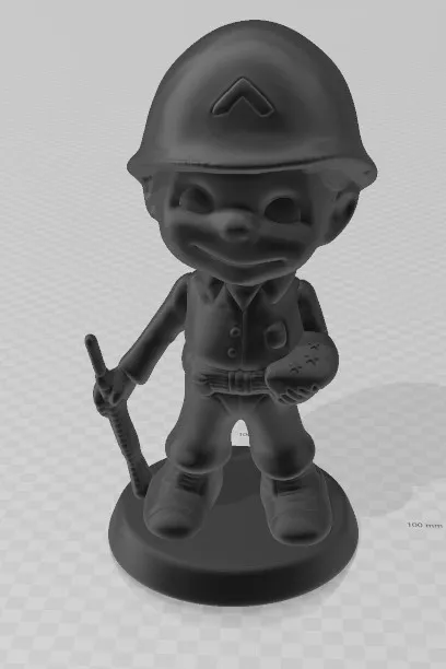 Characters & Creatures STL Download - Smiley Boy Statue - capnjim183
