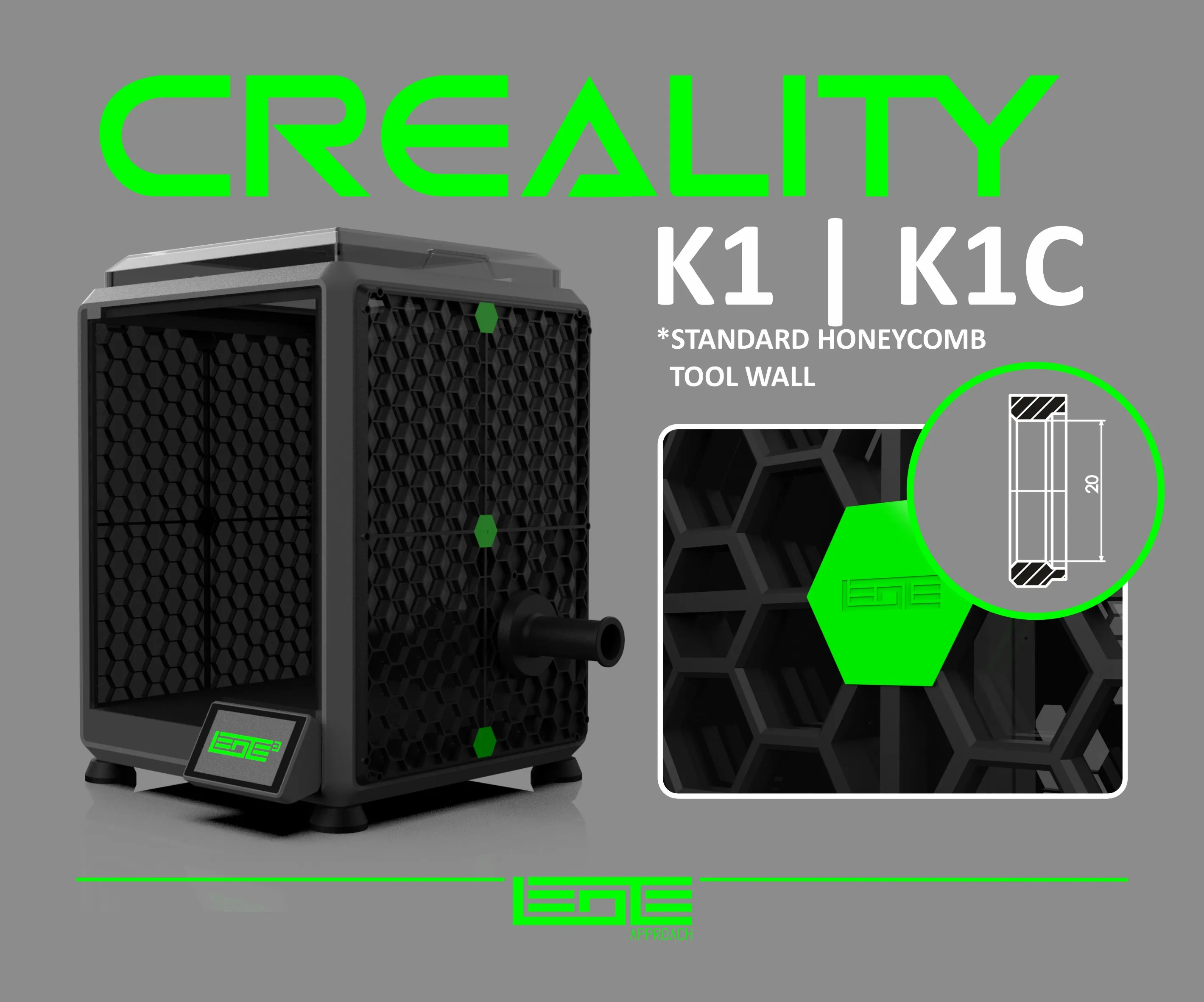 Free 3D Printer Parts STL Download - CREALITY K1|K1C|K1SE - HONEYCOMB ...