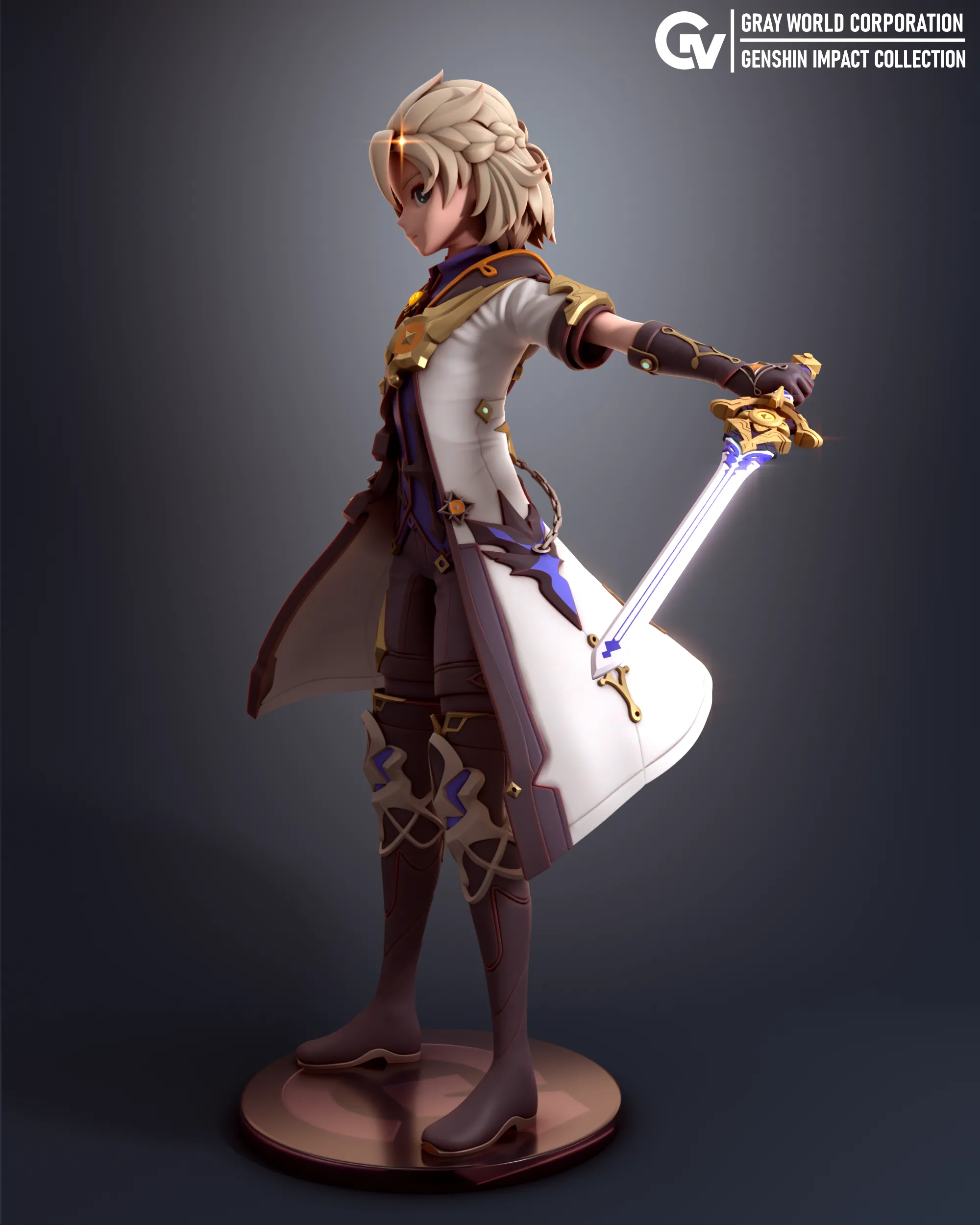 Albedo Chalk Prince 3 - Impacto Genshin | 3D models download | Creality ...