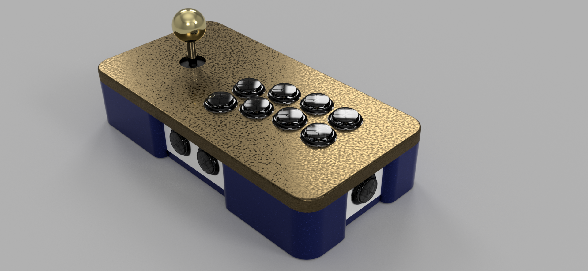Goldenrod Arcade Stick / Fight Stick (8 button) | 3D models download ...